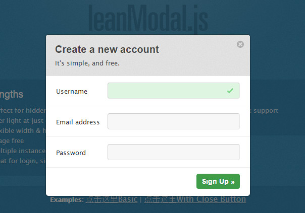 JQuery模态窗口插件-LeanModal，详细使用方法及演示 | IT柚子